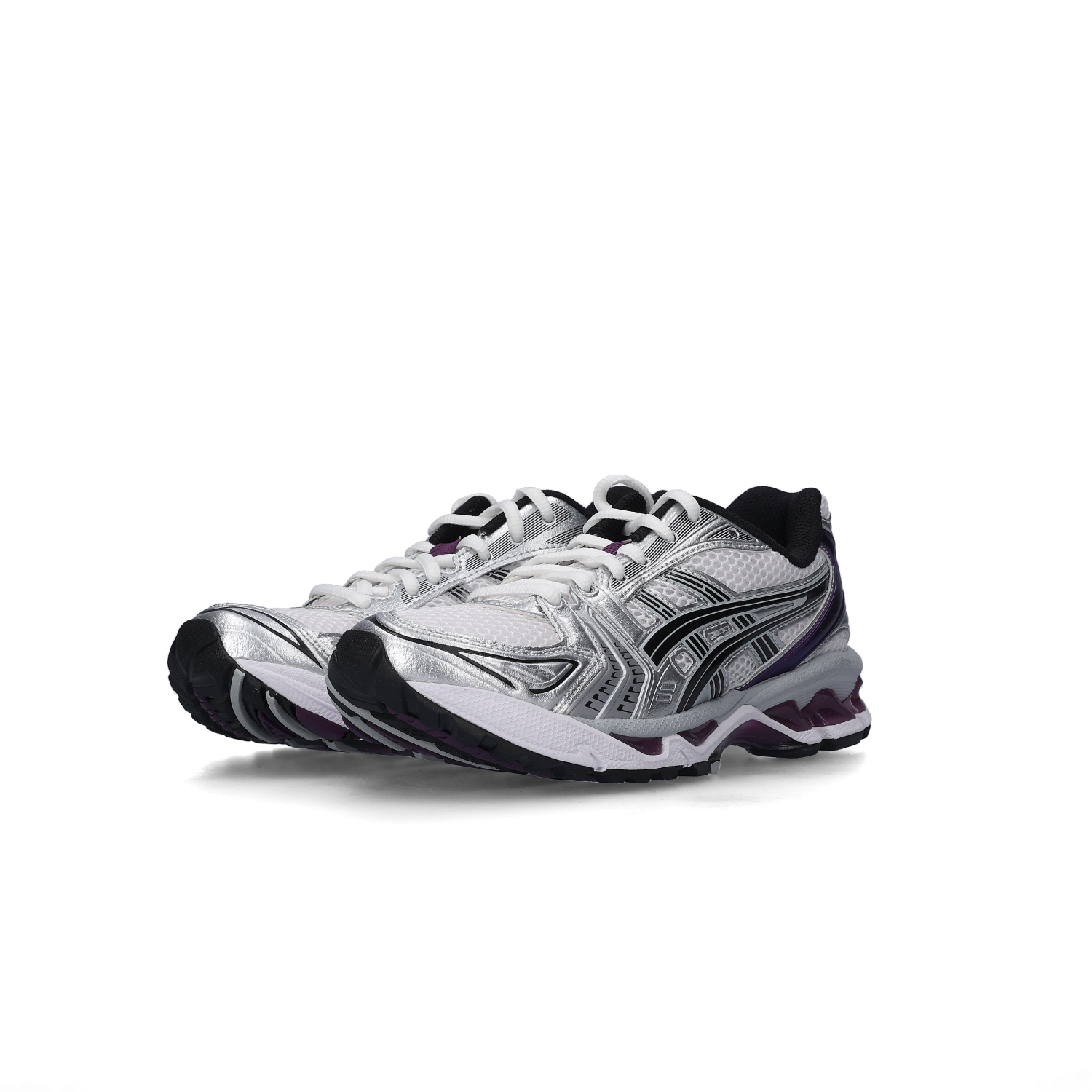 (W) 아식스 젤 카야노 14 화이트 다크 그레이프 | KREAM