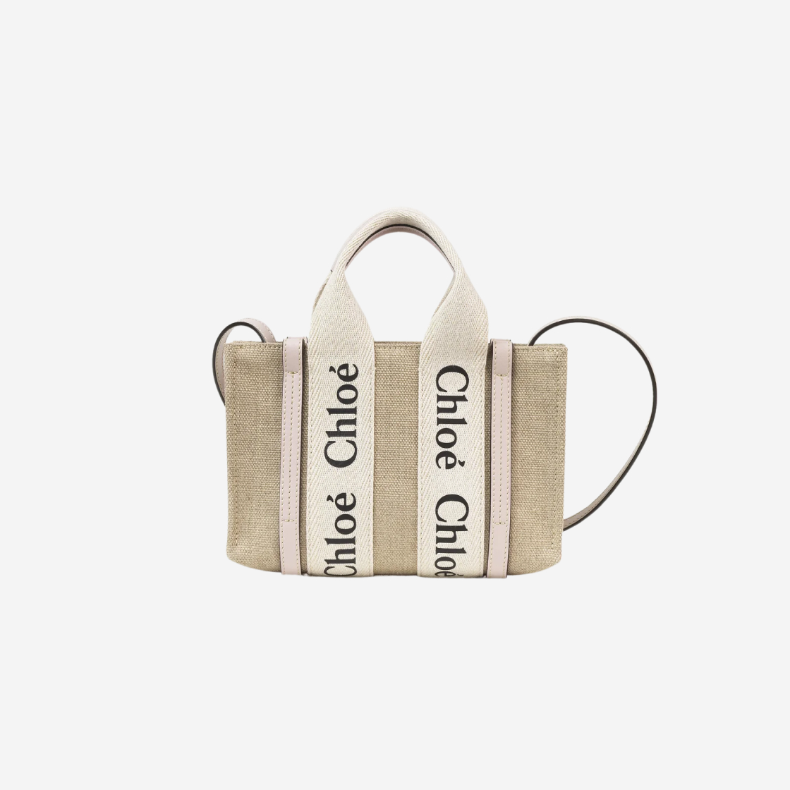 끌로에 우디 미니 토트백 시멘트 핑크 | Chloe | KREAM