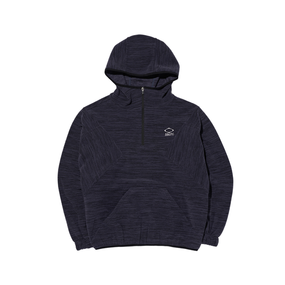 (W) 미스치프 컬러 블락드 플리스 아노락 차콜 블루 | Mischief | KREAM