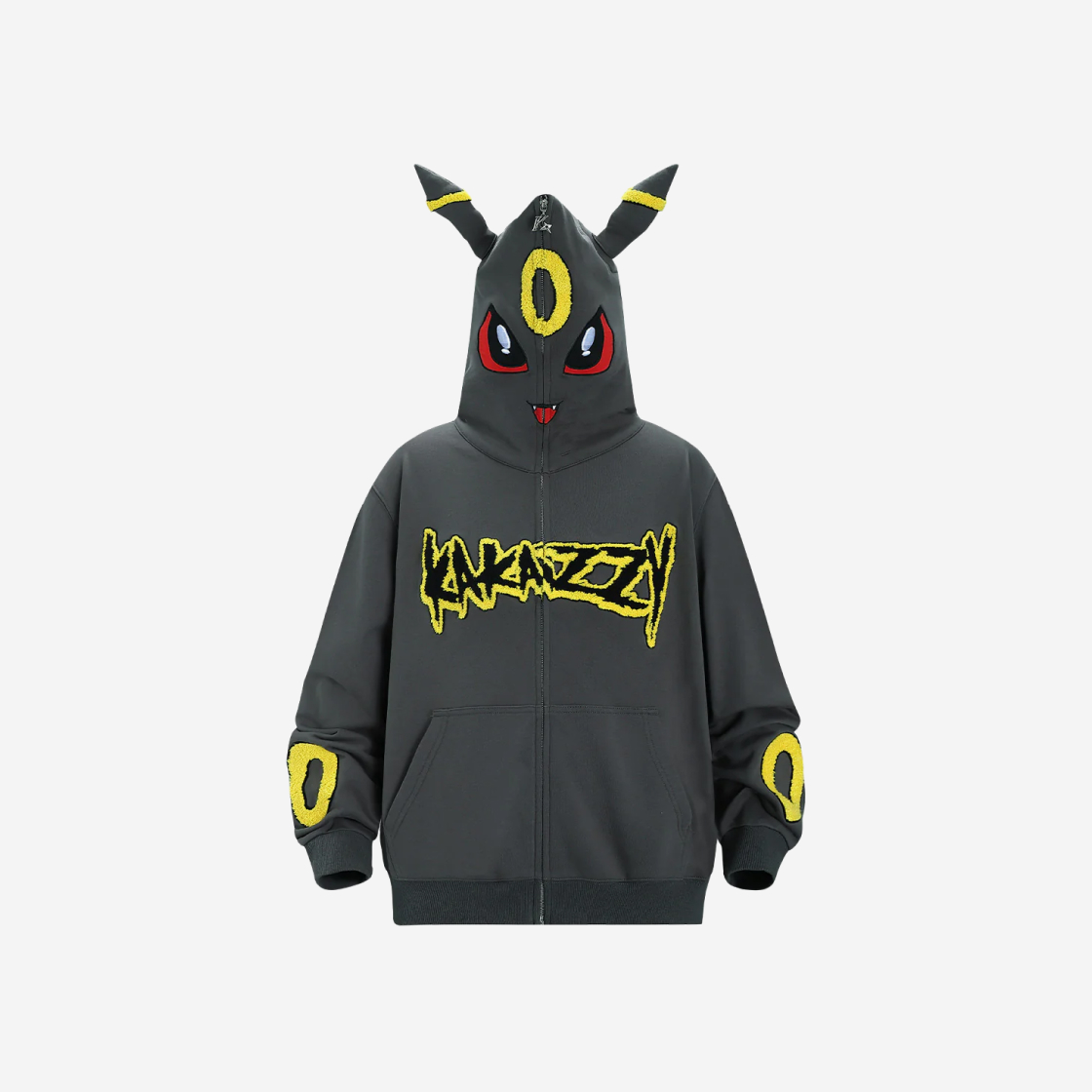 카카지 풀 집 후드 포켓몬 블래키 다크 그레이 | Kakazzy | KREAM