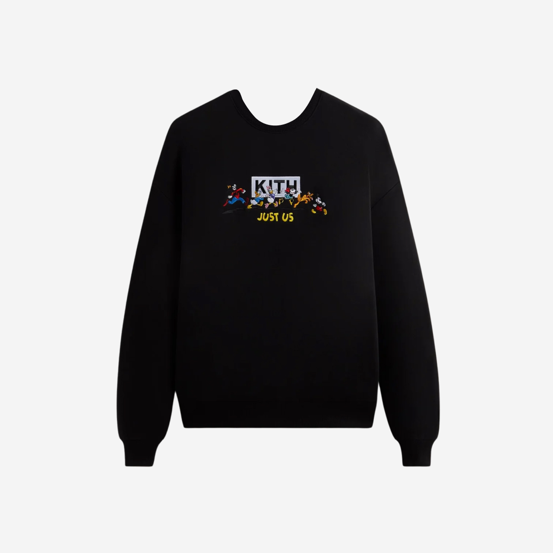 키스 x 디즈니 포 미키 앤 프렌즈 패밀리 크루넥 블랙 | Kith | KREAM