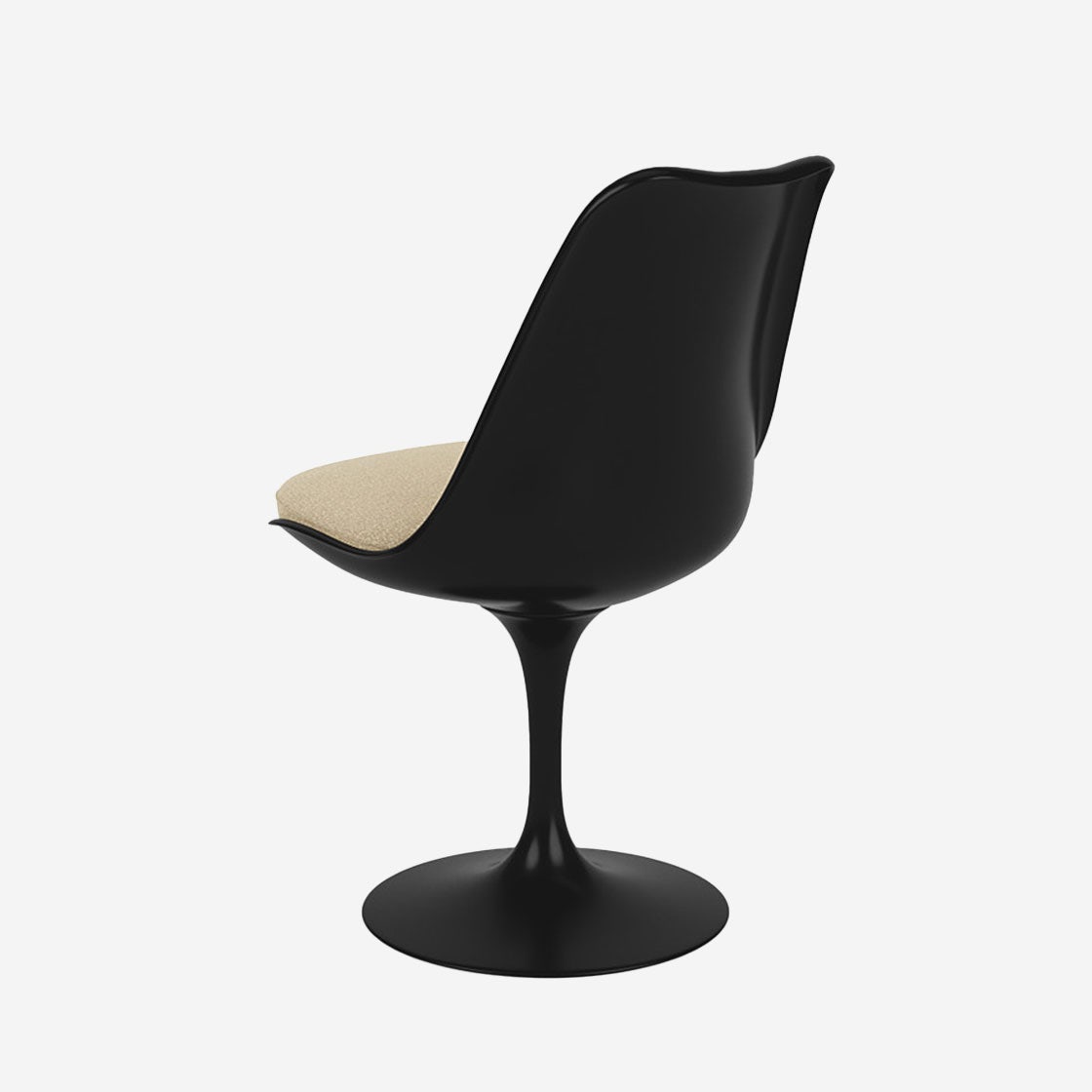 놀 튤립 체어 블랙 헤르모소 아이보리 | Knoll | KREAM