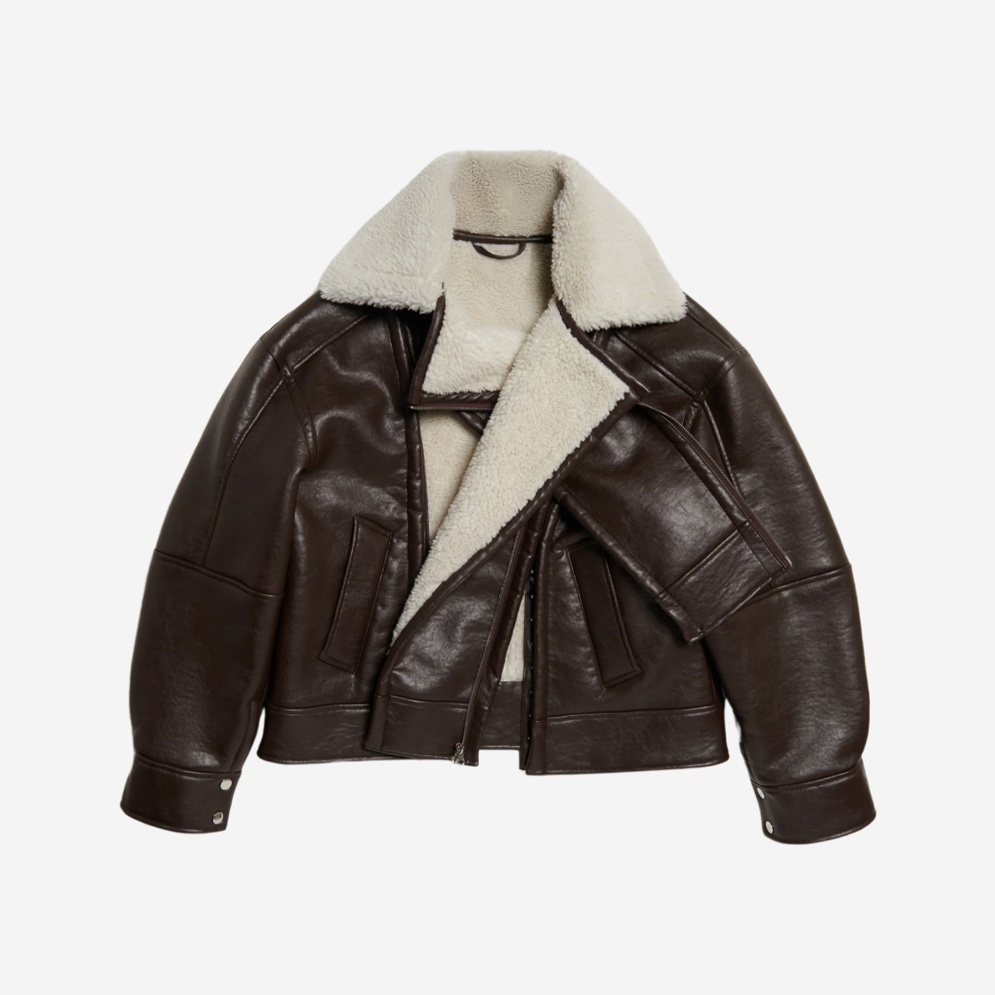 와이프로젝트 후크 아이 셔링 자켓 브라운 - 23FW | Y/Project | KREAM