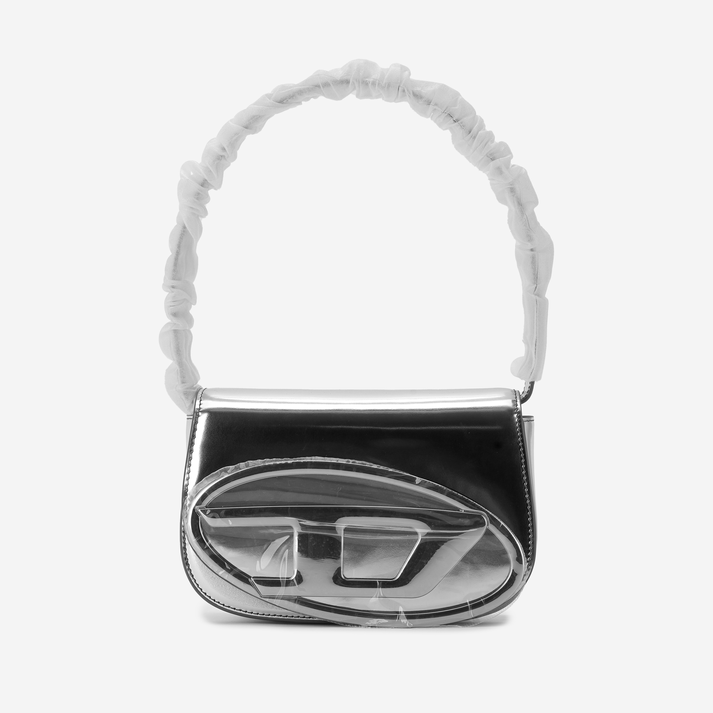 디젤 1DR 숄더백 인 미러드 레더 실버 | KREAM