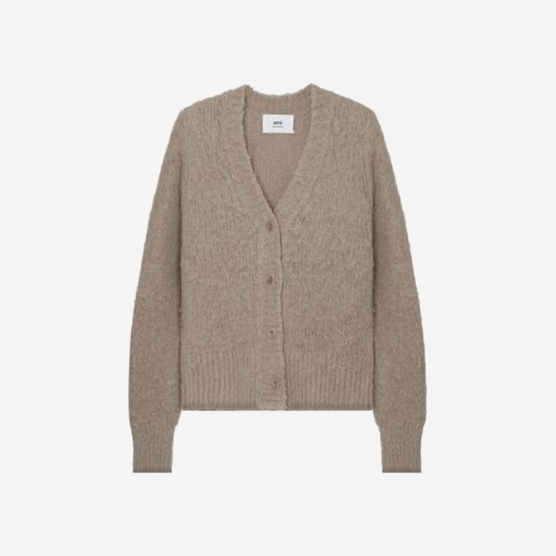 (W) 아미 브러쉬드 가디건 베이지 | AMI | KREAM