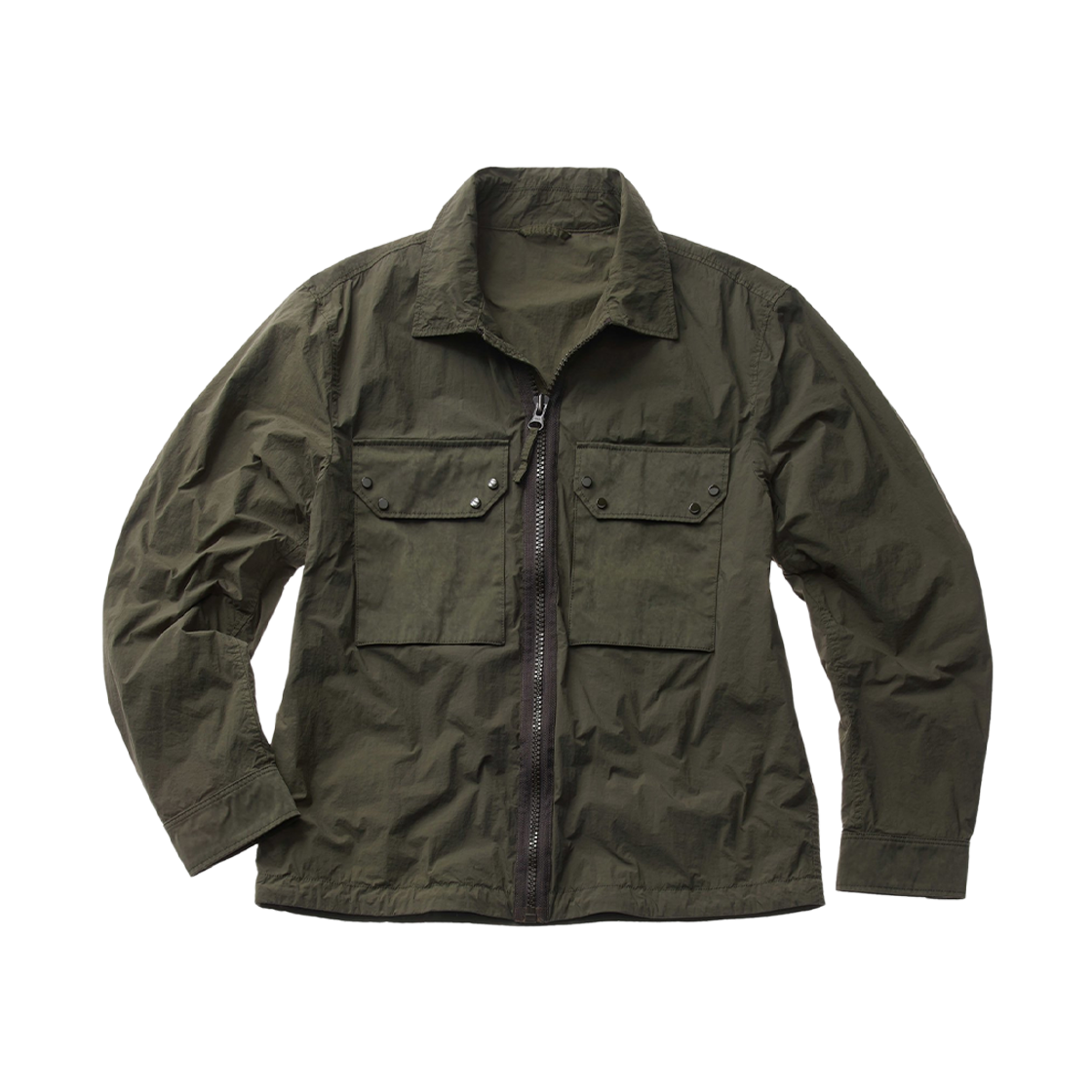 텐씨 집업 미드 레이어 셔츠 그린 리자드 | Ten C | KREAM