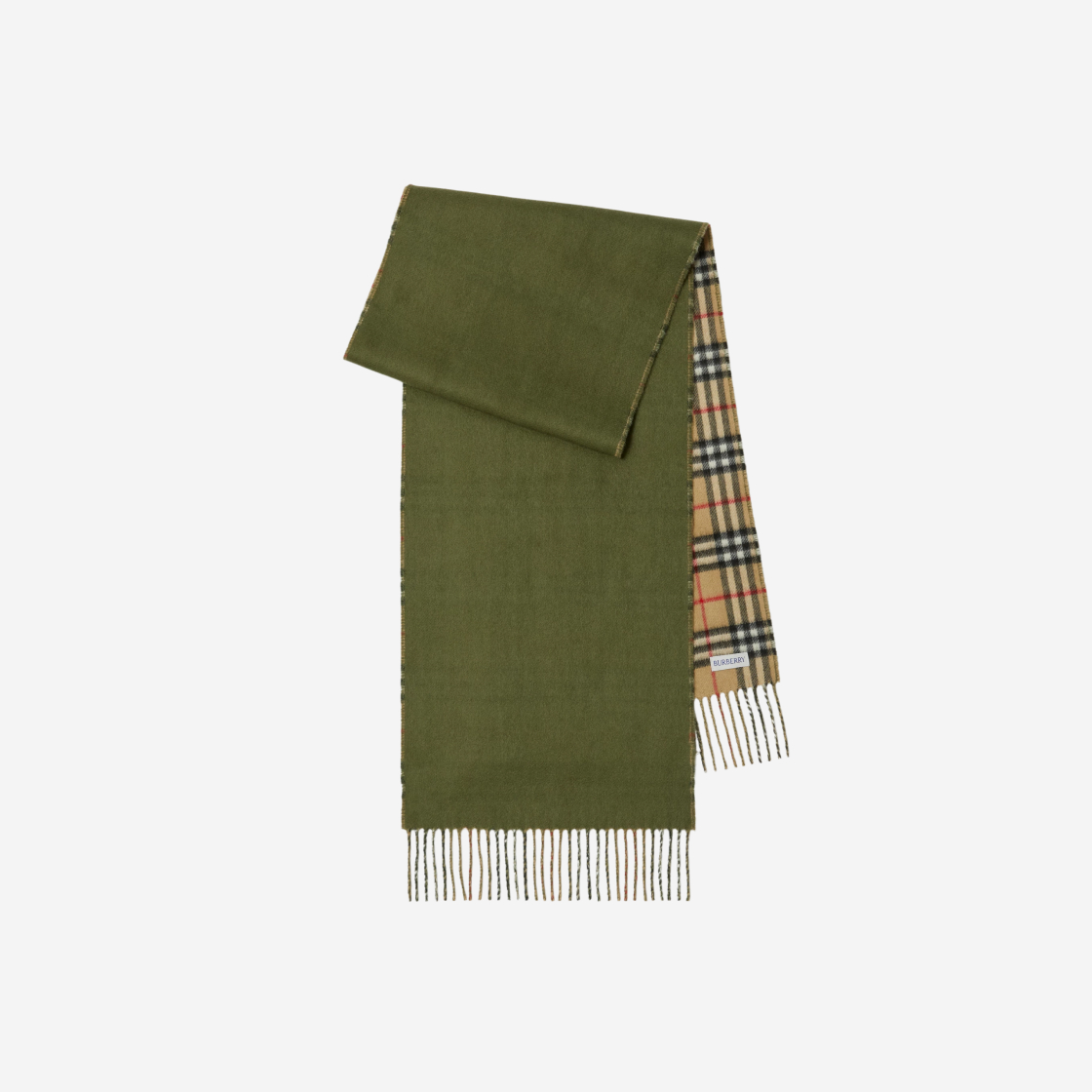 버버리 체크 캐시미어 리버시블 스카프 슈럽 Burberry Kream