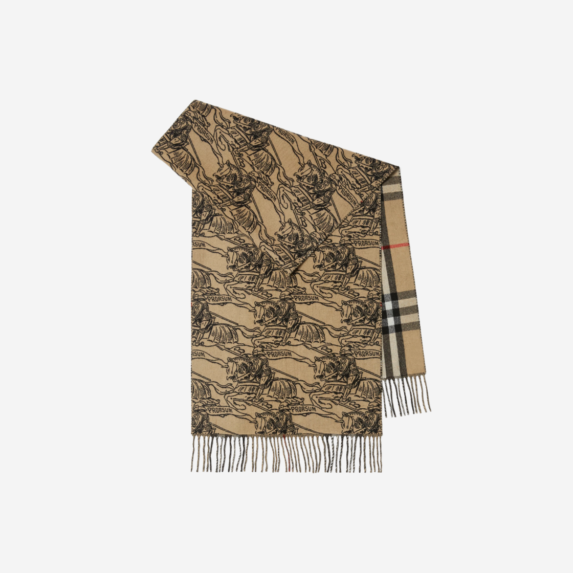 버버리 EKD 캐시미어 리버시블 스카프 아카이브 | Burberry | KREAM