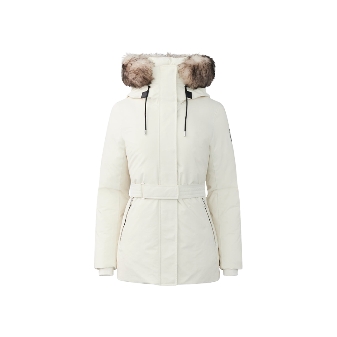 (W) 맥카지 제니 투인원 다운 파카 리무버블 빕 앤 쉽스킨 트림 크림 | Mackage | KREAM