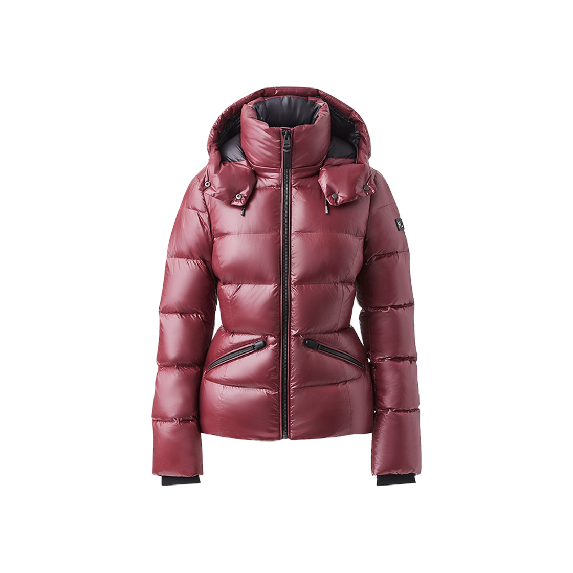 (W) 맥카지 매들린 러스트러스 라이트 다운 자켓 후드 가넷 | Mackage | KREAM