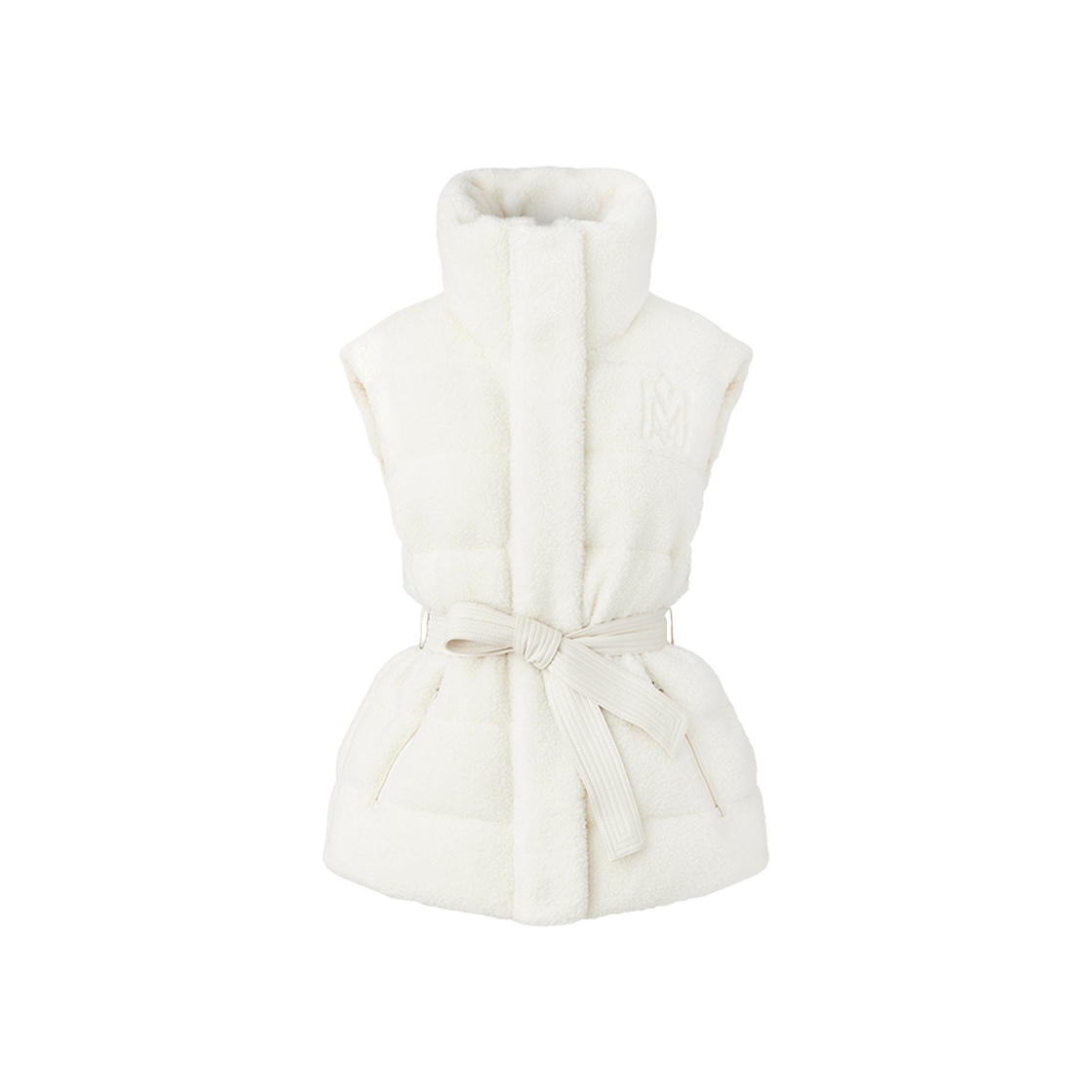 (W) 맥카지 제리나 테디 다운 퍼널 베스트 새쉬 벨트 크림 | Mackage | KREAM