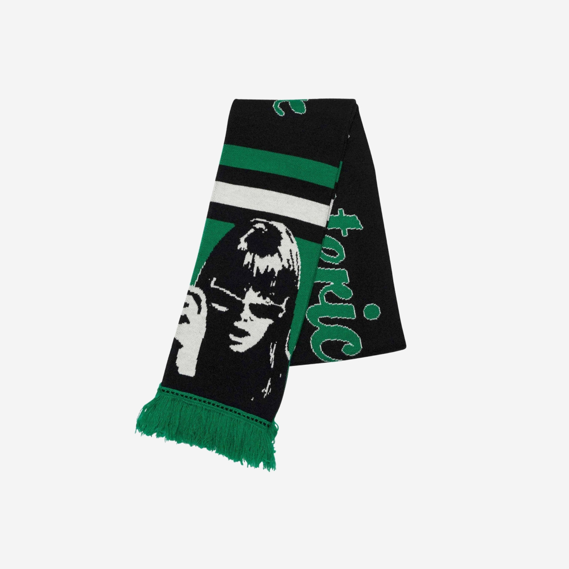 히스테릭 글래머 스포츠 로고 머플러 그린 Hysteric Glamour Kream