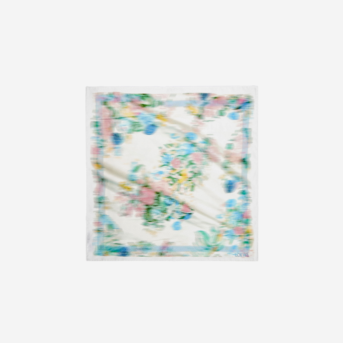 (W) 로에베 스카프 인 실크 화이트 멀티컬러 | Loewe | KREAM
