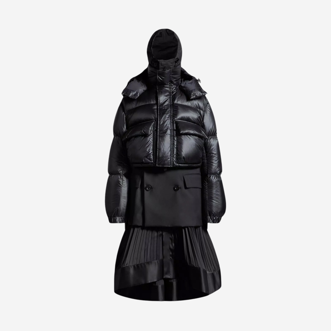 (W) 몽클레르 x 사카이 블랙 풀 룩 - 23FW | Moncler | KREAM