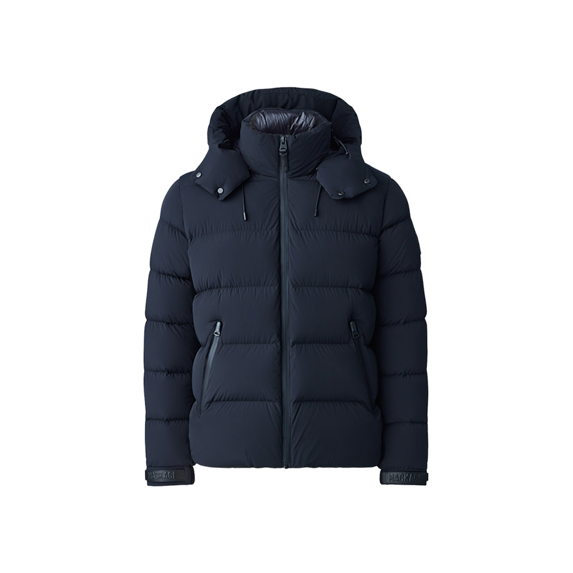 맥카지 새뮤얼 스트래치 라이트 다운 자켓 후드 블랙 | Mackage | KREAM