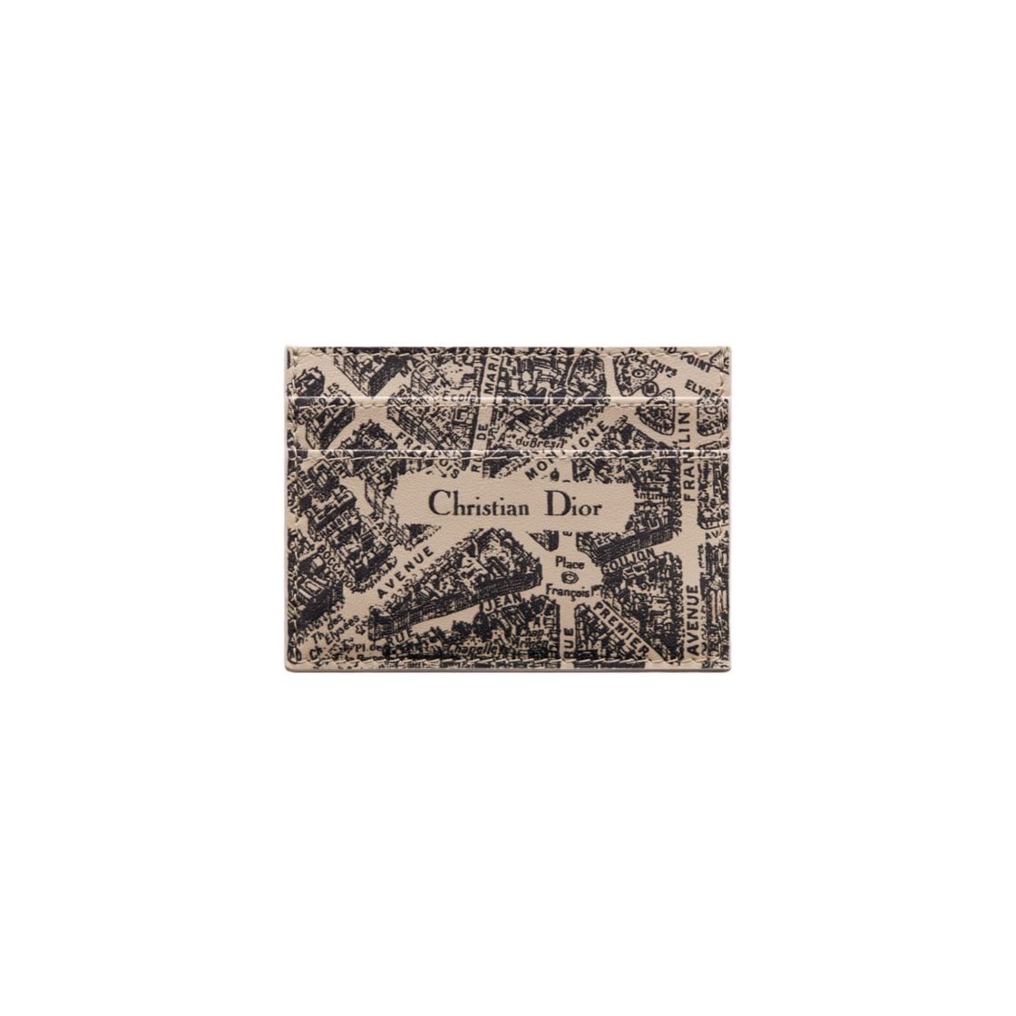 디올 맵 파이브 슬롯 카드 홀더 베이지 블랙 | Dior | KREAM