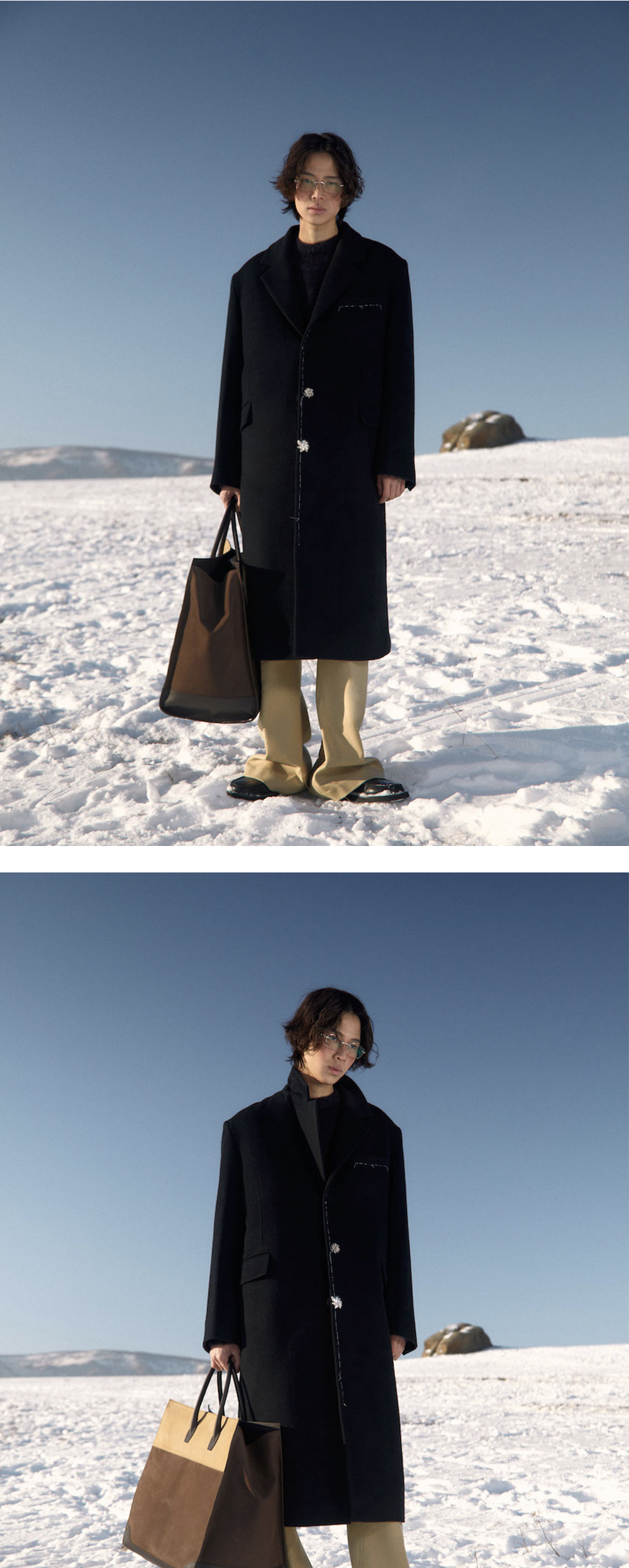 에스티유 핸드 스티치 싱글 코트 블랙 | STU | KREAM