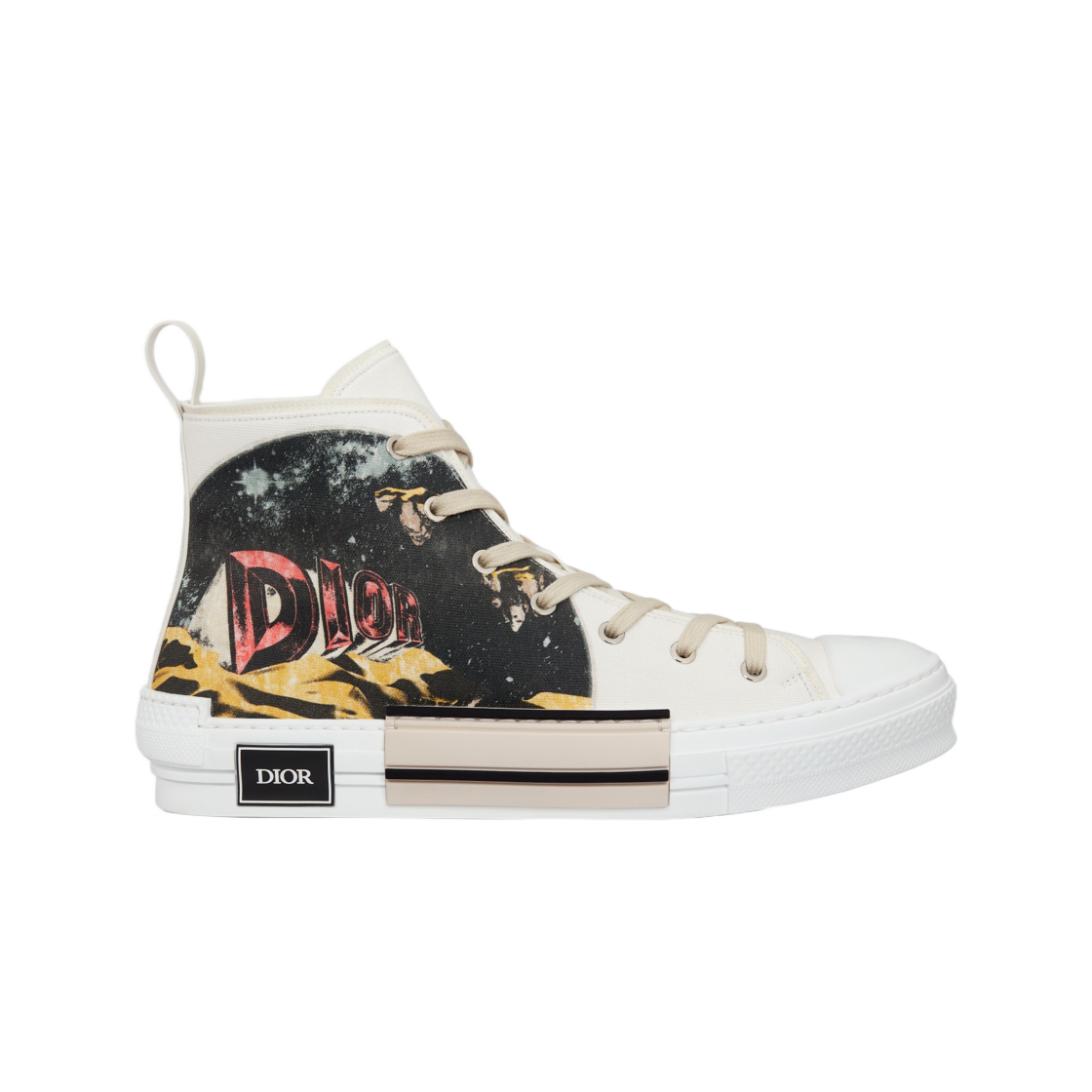 디올 B23 하이 탑 스니커즈 화이트 캔버스 아스테로디올 시그니쳐 | Dior | KREAM