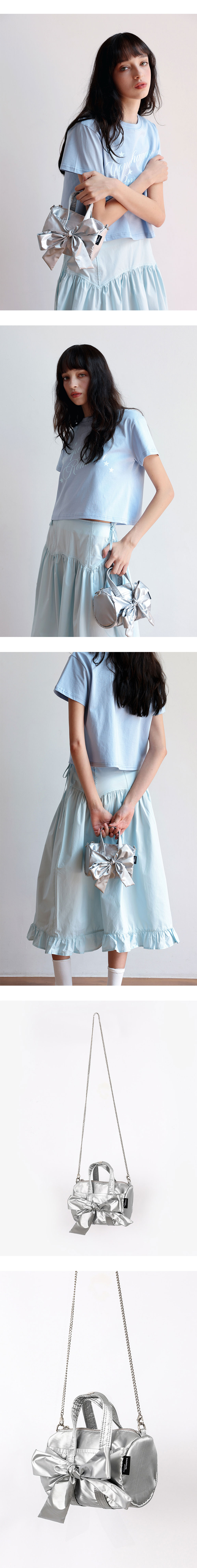 생긴스튜디오 미니 리본 체인 백 실버 | Saenginstudios | KREAM