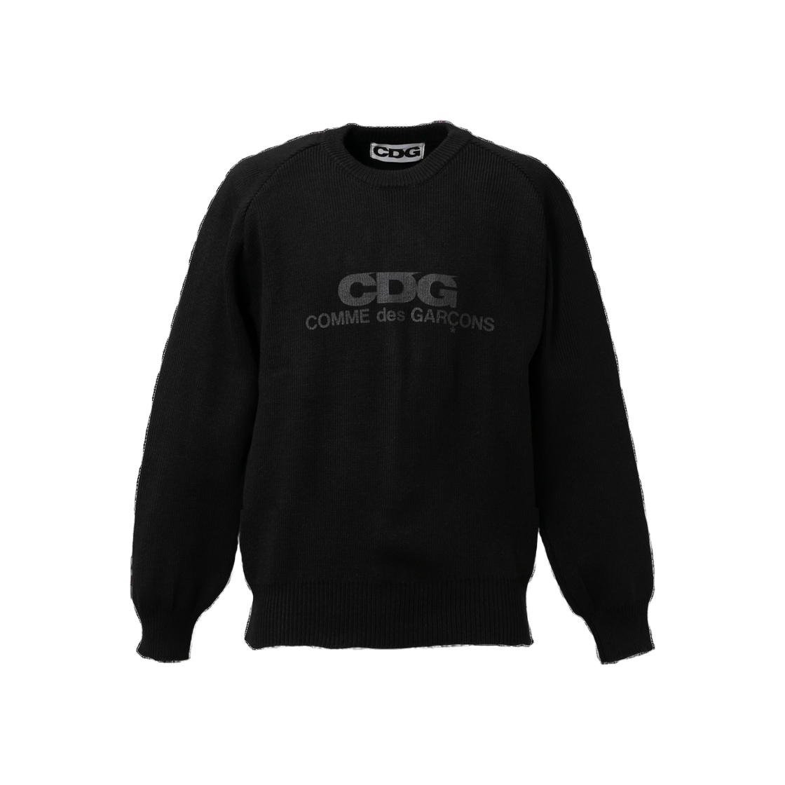 CDG 라운드넥 스쿨 풀오버 블랙 | CDG | KREAM