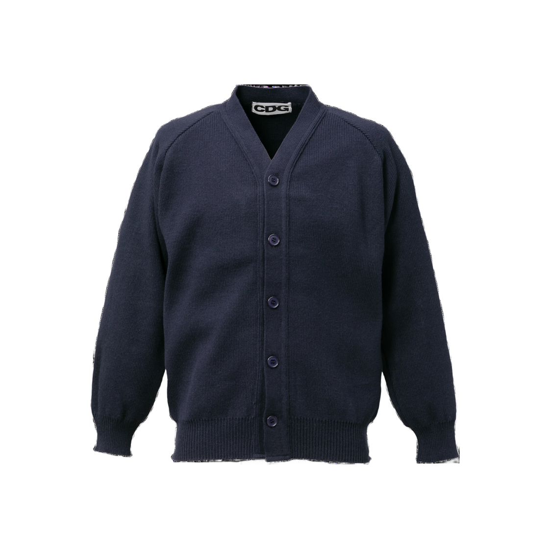CDG 브이넥 스쿨 가디건 네이비 | CDG | KREAM