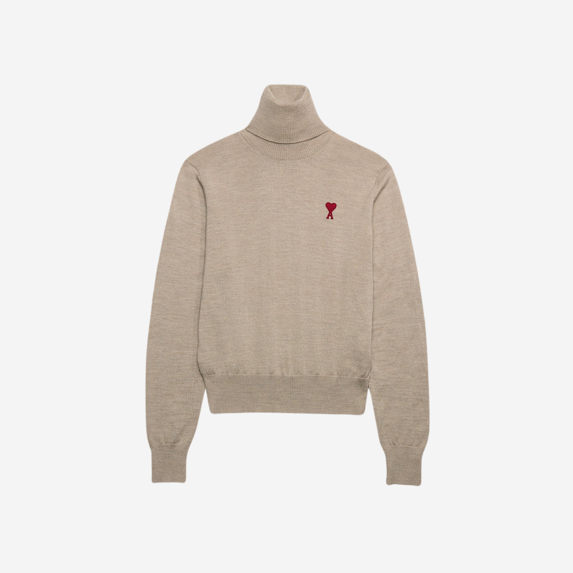 (W) 아미 스몰 하트 로고 스웨터 샴페인 | AMI | KREAM