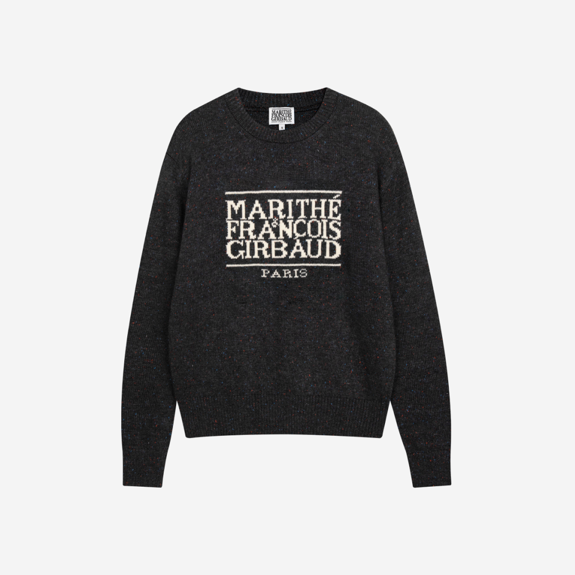 마리떼 프랑소와 저버 클래식 로고 니트 풀오버 멜란지 그레이 | Marithe Francois Girbaud | KREAM