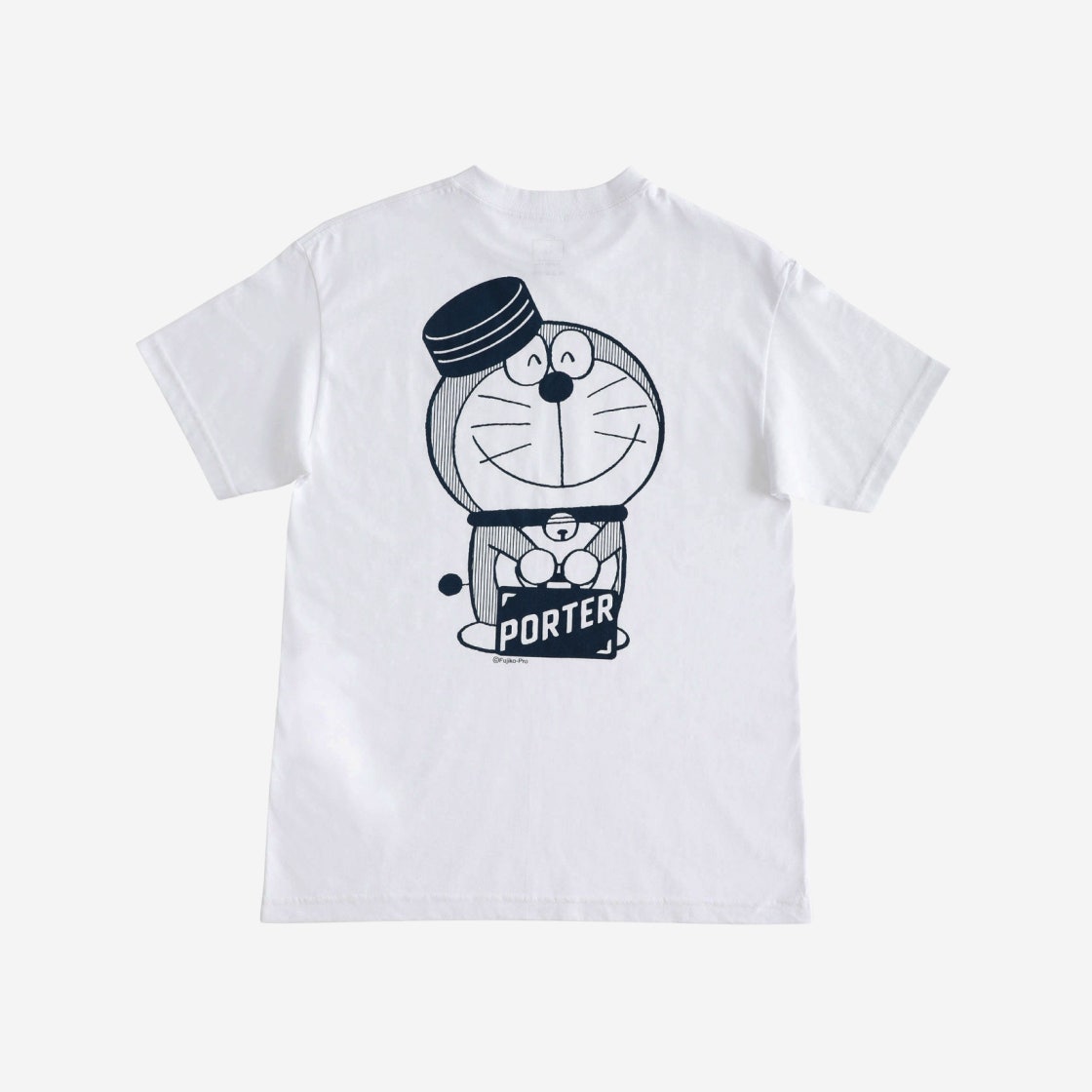 포터 x 도라에몽 티셔츠 프론트 화이트 네이비 | Porter | KREAM