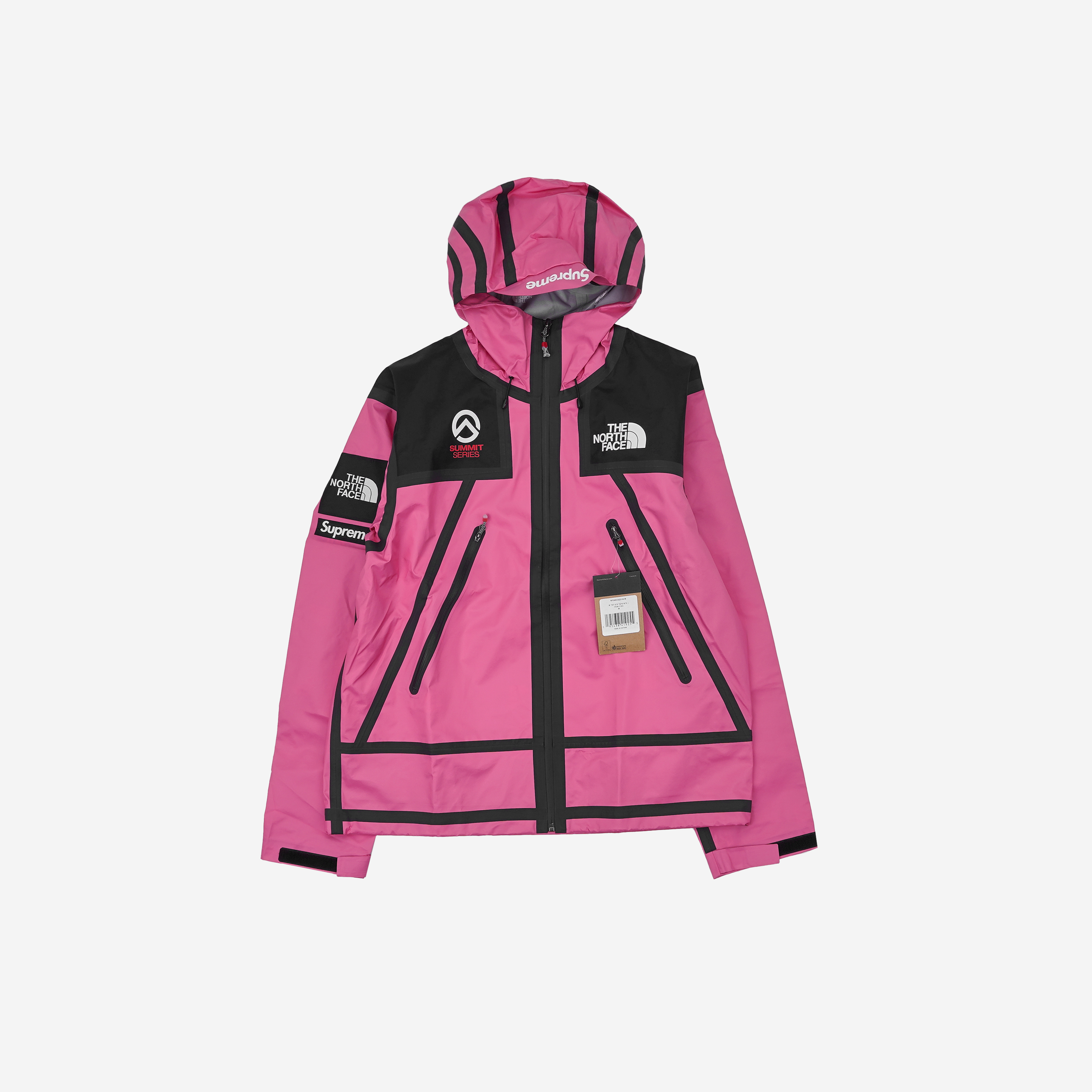 슈프림 x 노스페이스 서밋 시리즈 아우터 테이프 심 자켓 핑크 - 21SS | KREAM