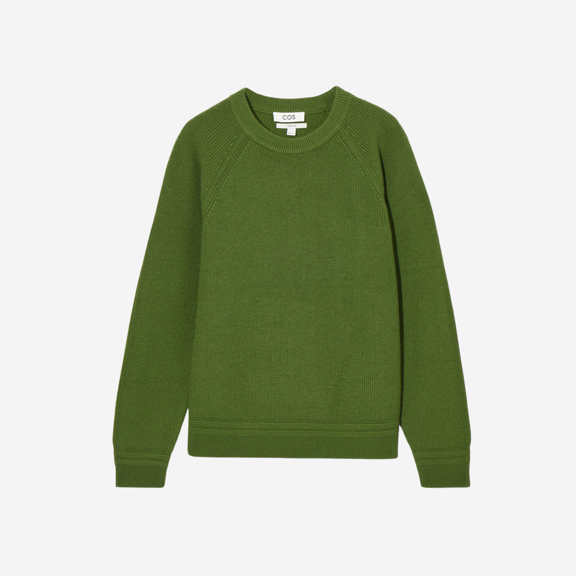 코스 크루넥 울 점퍼 그린 | COS | KREAM