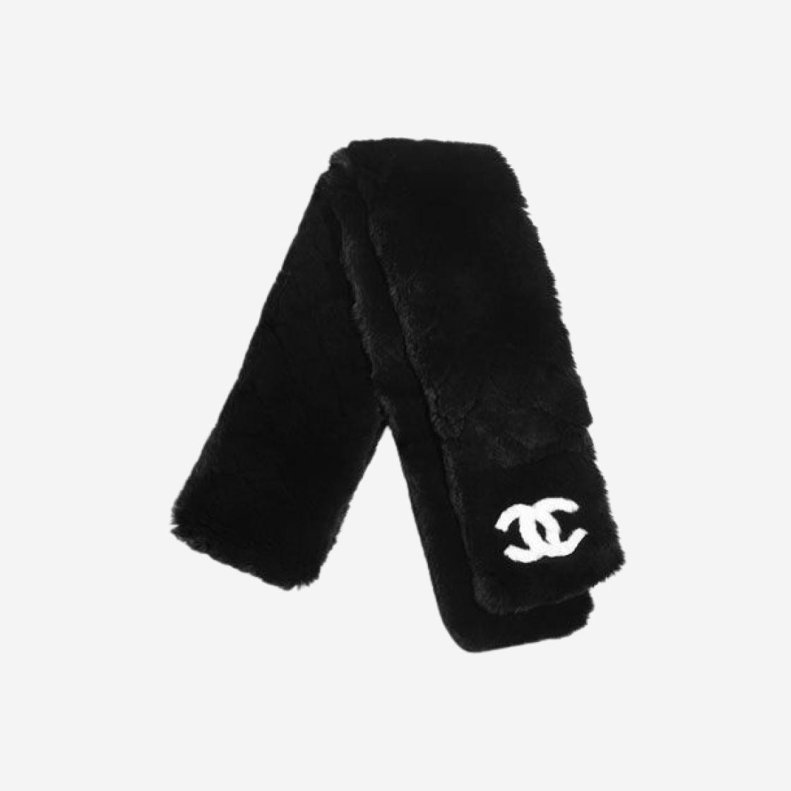 (W) 샤넬 스카프 시어링 램스킨 & 블랙 화이트 | Chanel | KREAM