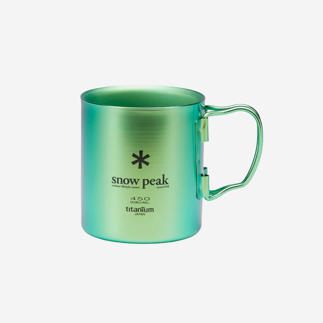스노우 피크 티타늄 더블 머그 450 그린 | Snow Peak | KREAM