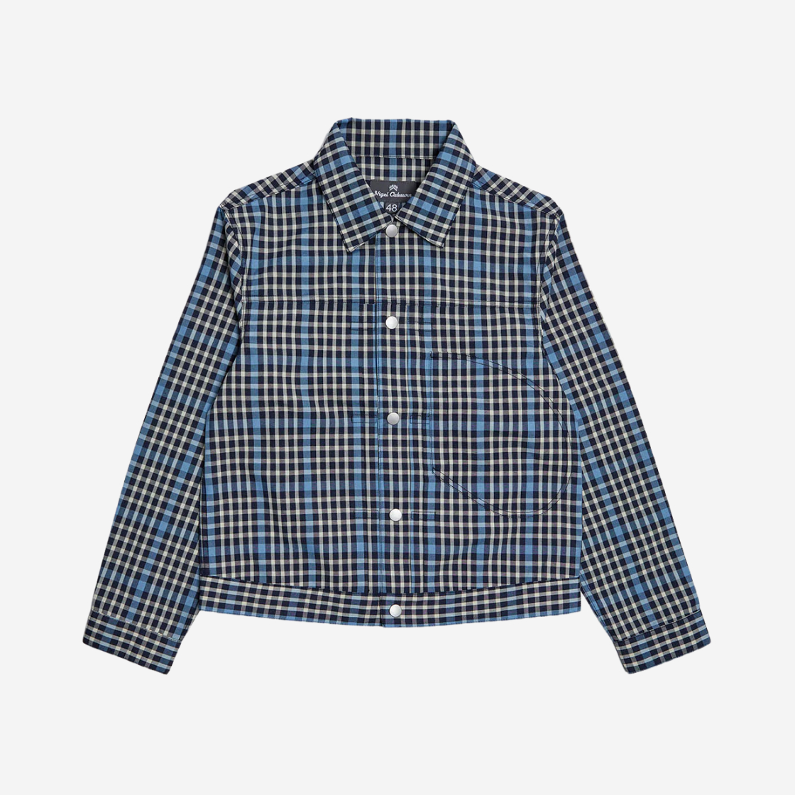 나이젤 카본 재패니즈 S 타입 1 자켓 네이비 체크 | Nigel Cabourn | KREAM