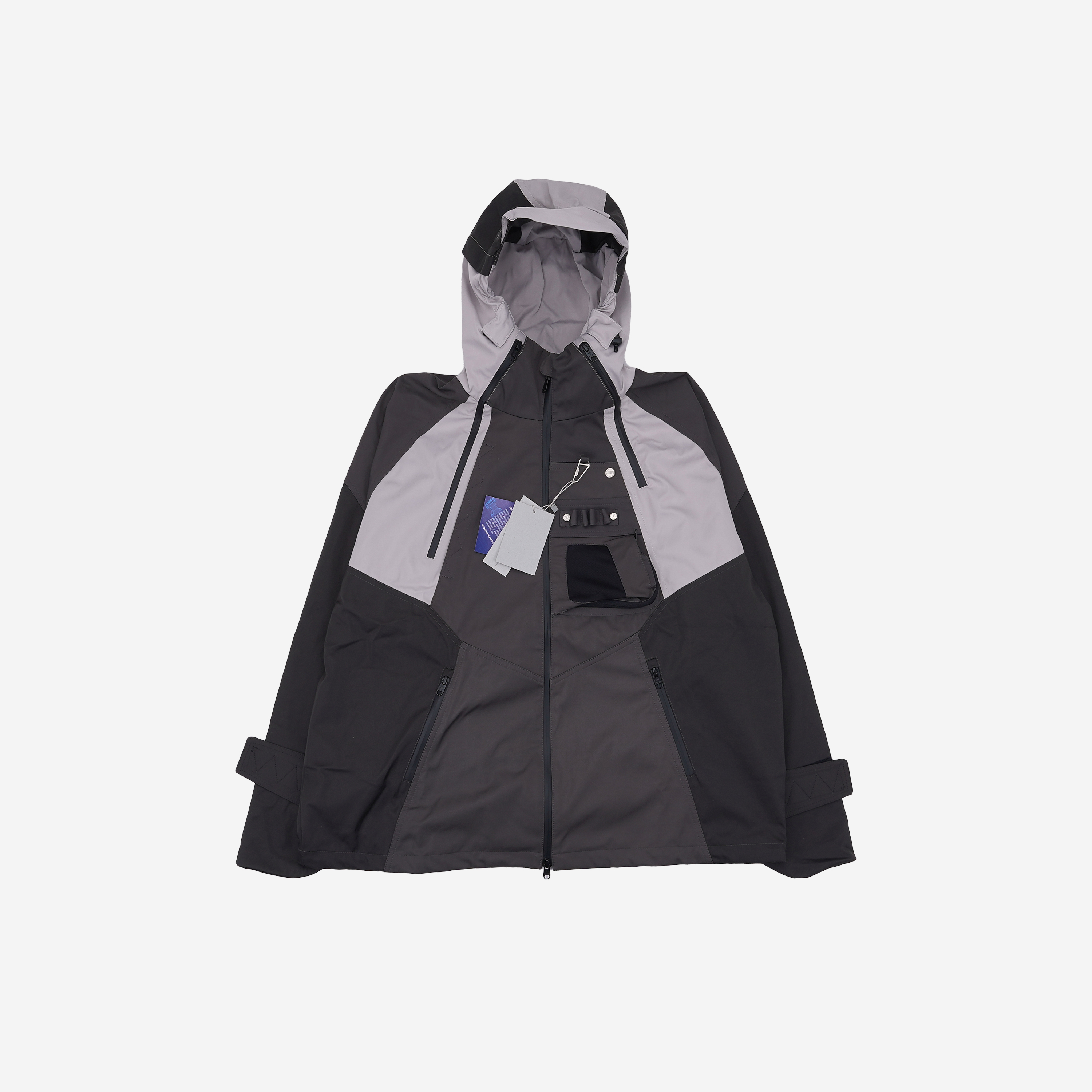 언더마이카 카메 멀티 지퍼 터틀 쉘 파카 드리프트우드 - 22FW | KREAM