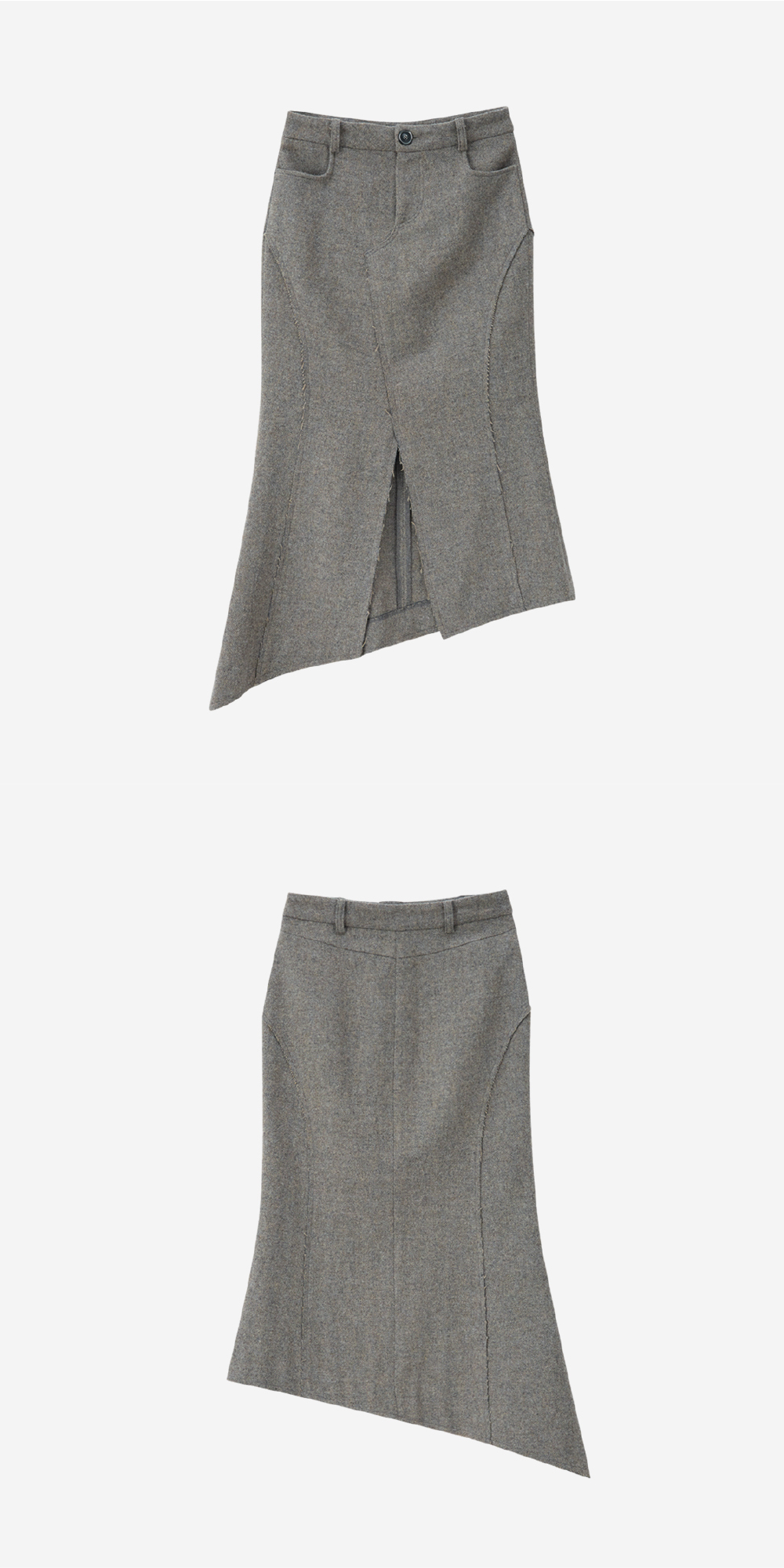 탠스댄스 머메이드 울 스커트 더스티 베이지 | Tense Dance | KREAM