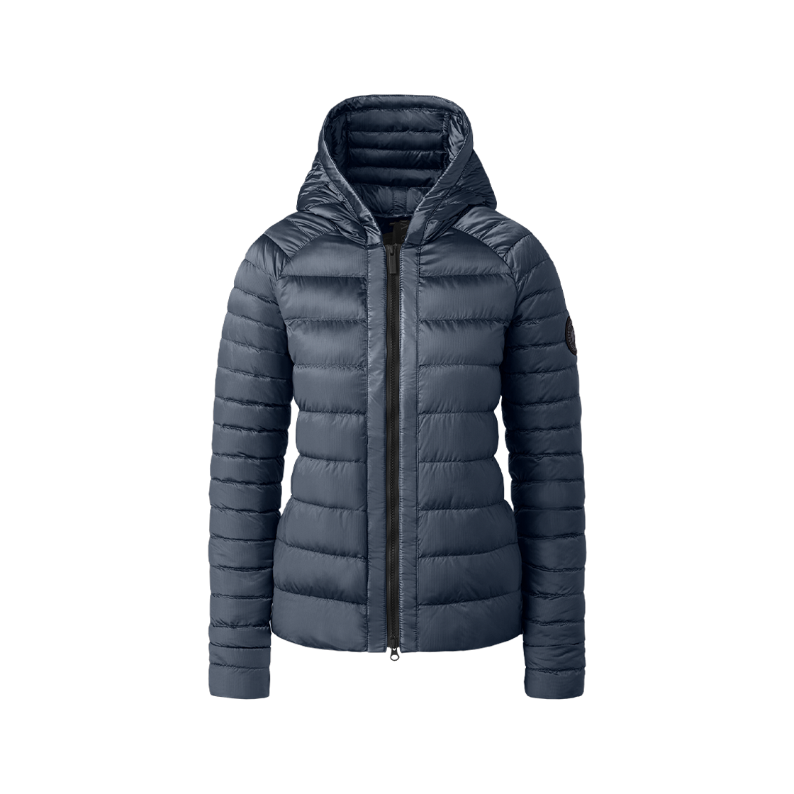 (W) 캐나다 구스 록스보로 후디 크로스 다이 블랙 라벨 던 블루 블랙 크로스 다이 | Canada Goose | KREAM