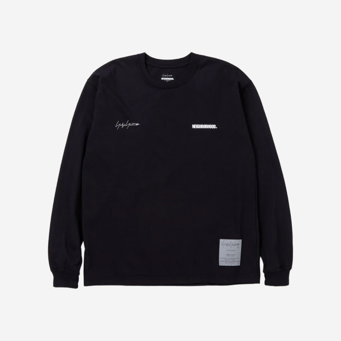 네이버후드 x 요지 야마모토 롱슬리브 티셔츠 블랙 | Neighborhood | KREAM