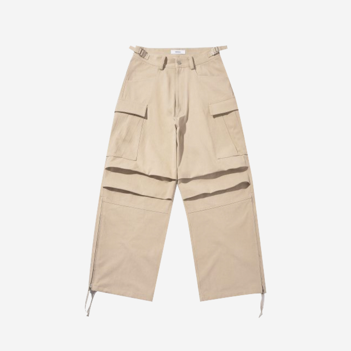 논노드 사이드 지퍼 카고 팬츠 베이지 | Nonnod | KREAM