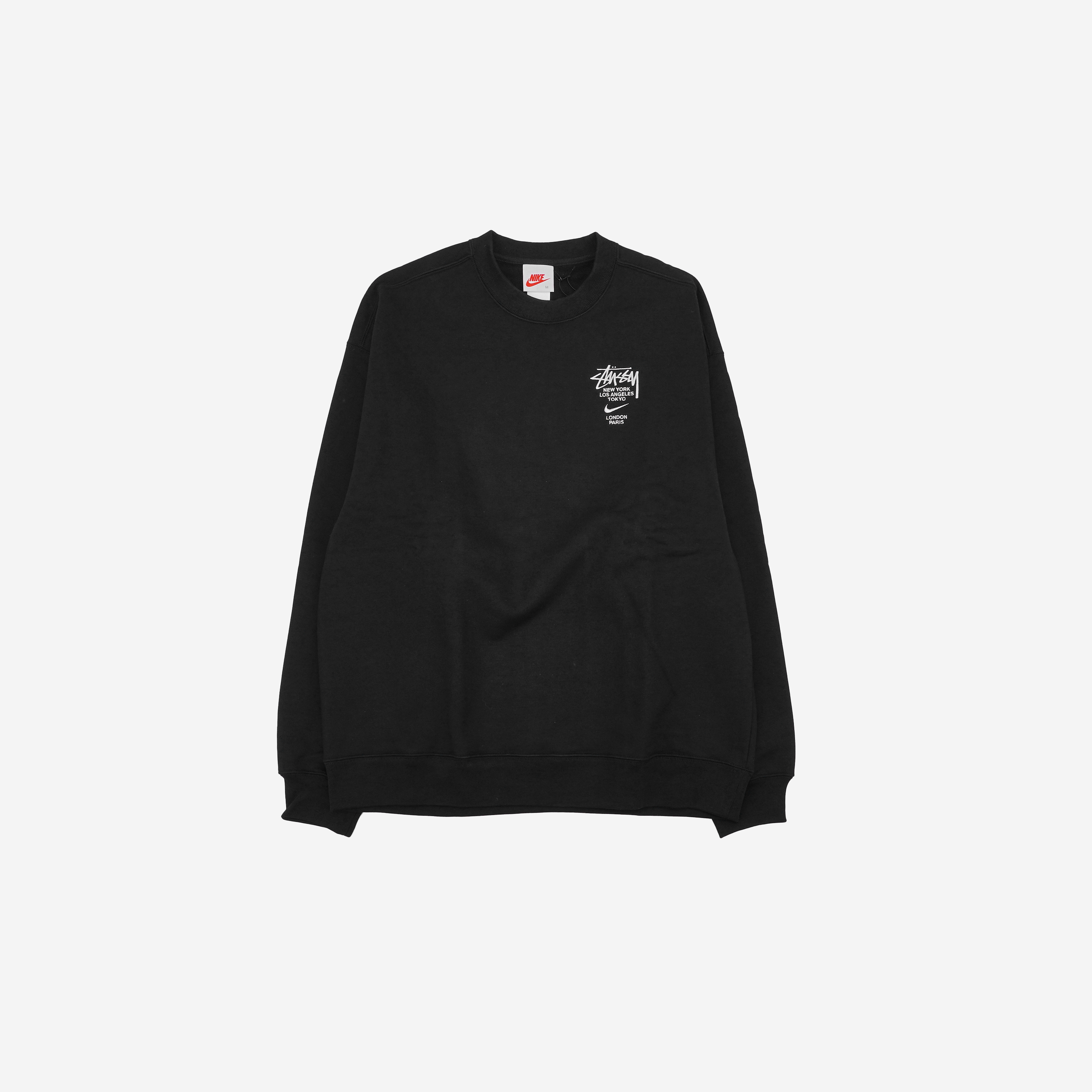 나이키 x 스투시 NRG ZR 플리스 크루넥 블랙 - US/EU | KREAM