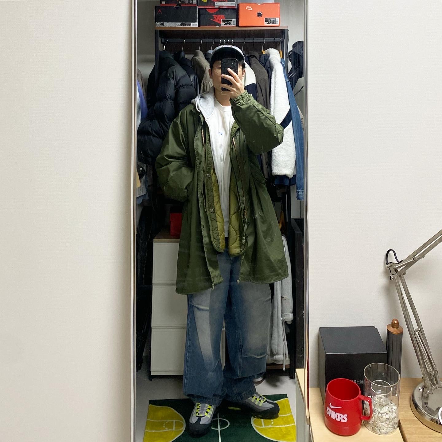 m65개파카와 에어맥스96형광 | KREAM