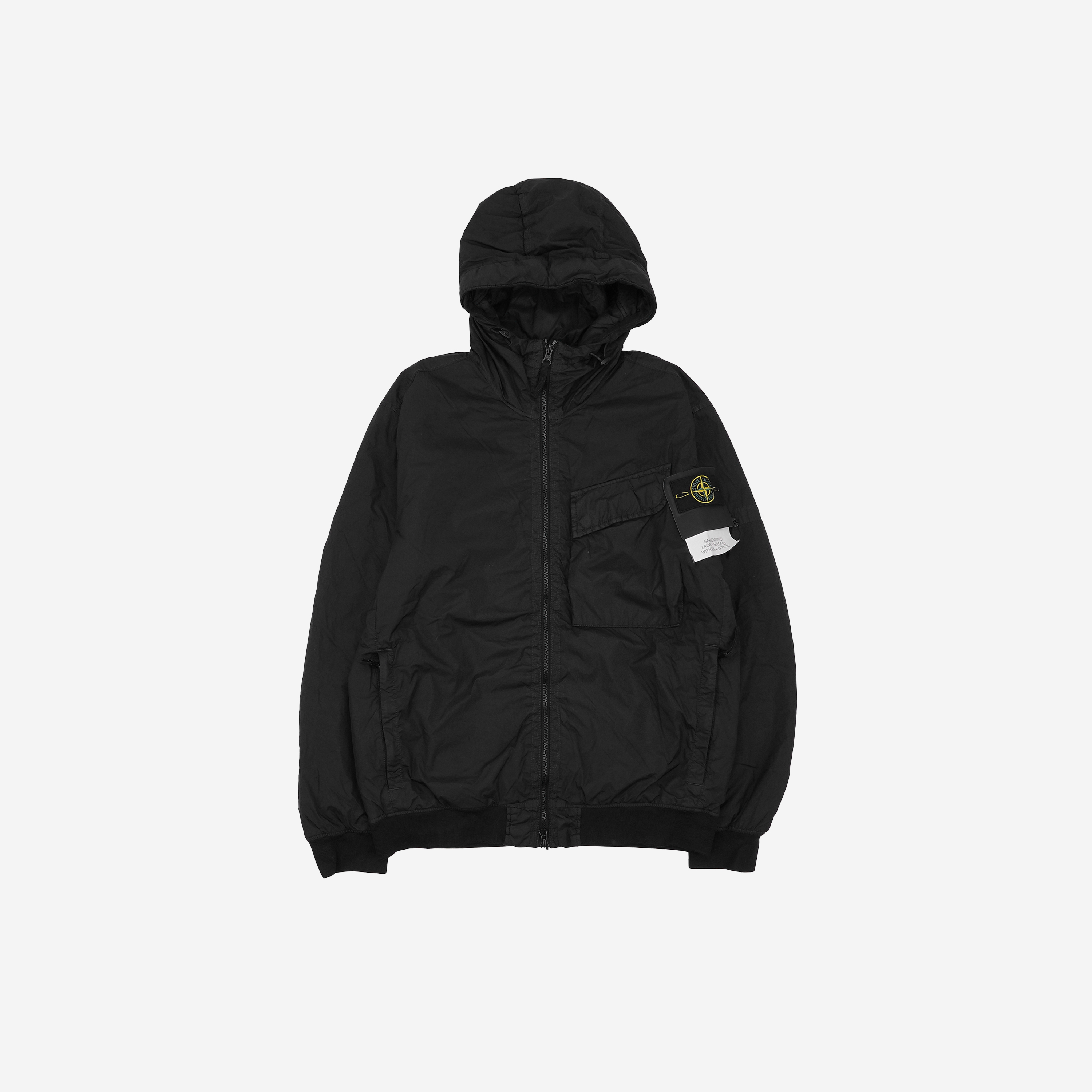 스톤 아일랜드 40723 크링클랩스 후드 다운 자켓 블랙 - 22FW | KREAM