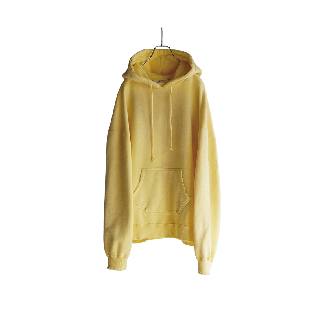 안셀름 다이드 데미지 후드 옐로우 | Ancellm | KREAM