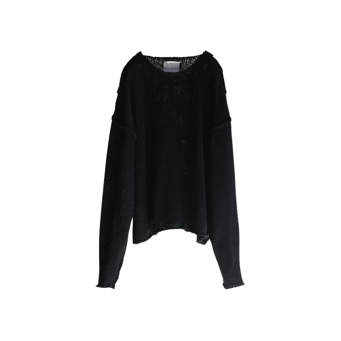 안셀름 숏 렝스 니트 블랙 | Ancellm | KREAM