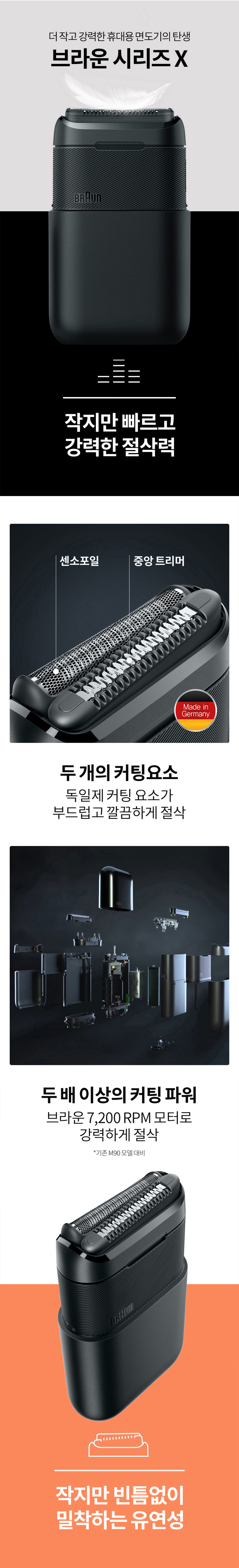 브라운 쉐이버 M1012 블랙 | BRAUN | KREAM