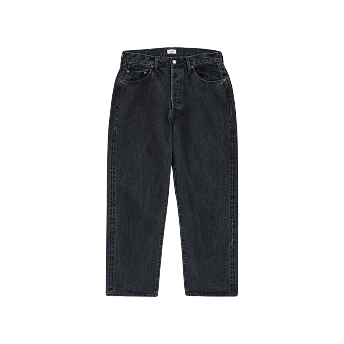 시오타 스트레이트 5포켓 팬츠 미디엄 블랙 | Ciota | KREAM