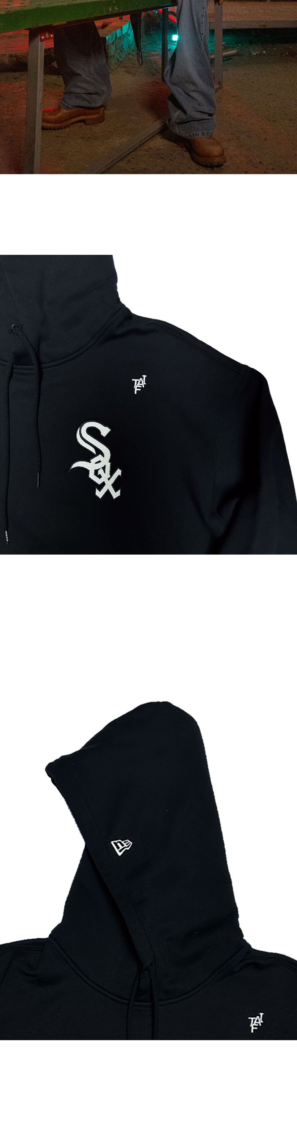 아이엠더퓨처 x 뉴에라 화이트삭스 후디 블랙 | IAMTHEFUTURE | KREAM