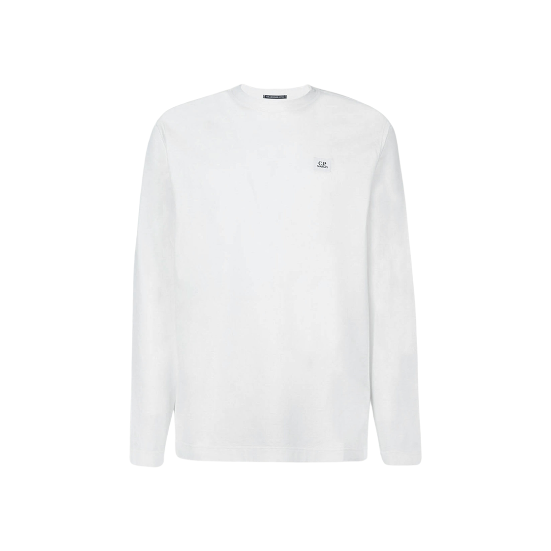 C.P. 컴퍼니 머서라이즈드 라이트 저지 70/2 롱슬리브 로고 티셔츠 거즈 화이트 - 23FW | C.P. Company | KREAM