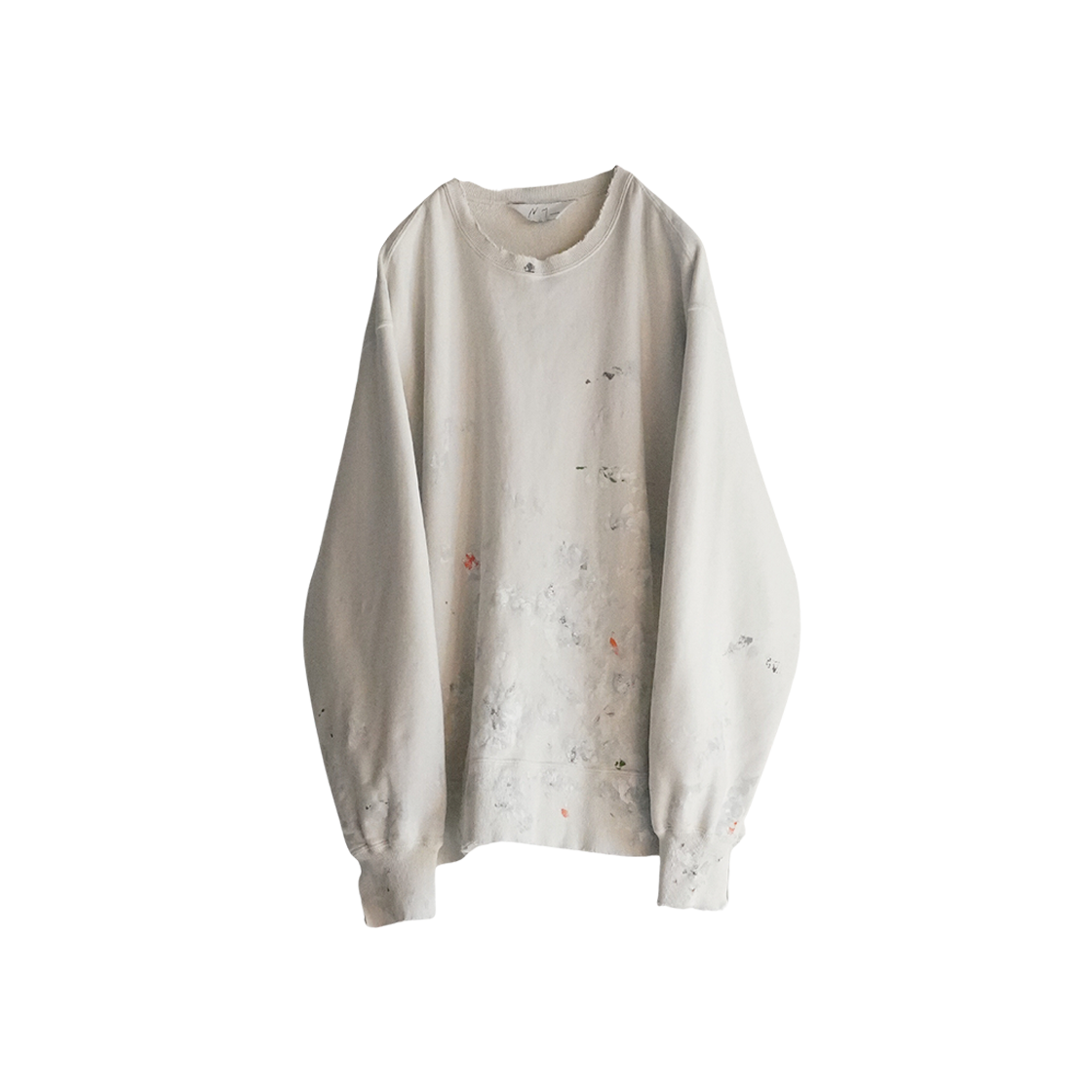 안셀름 핸드 페인팅 스웨트셔츠 화이트 | Ancellm | KREAM