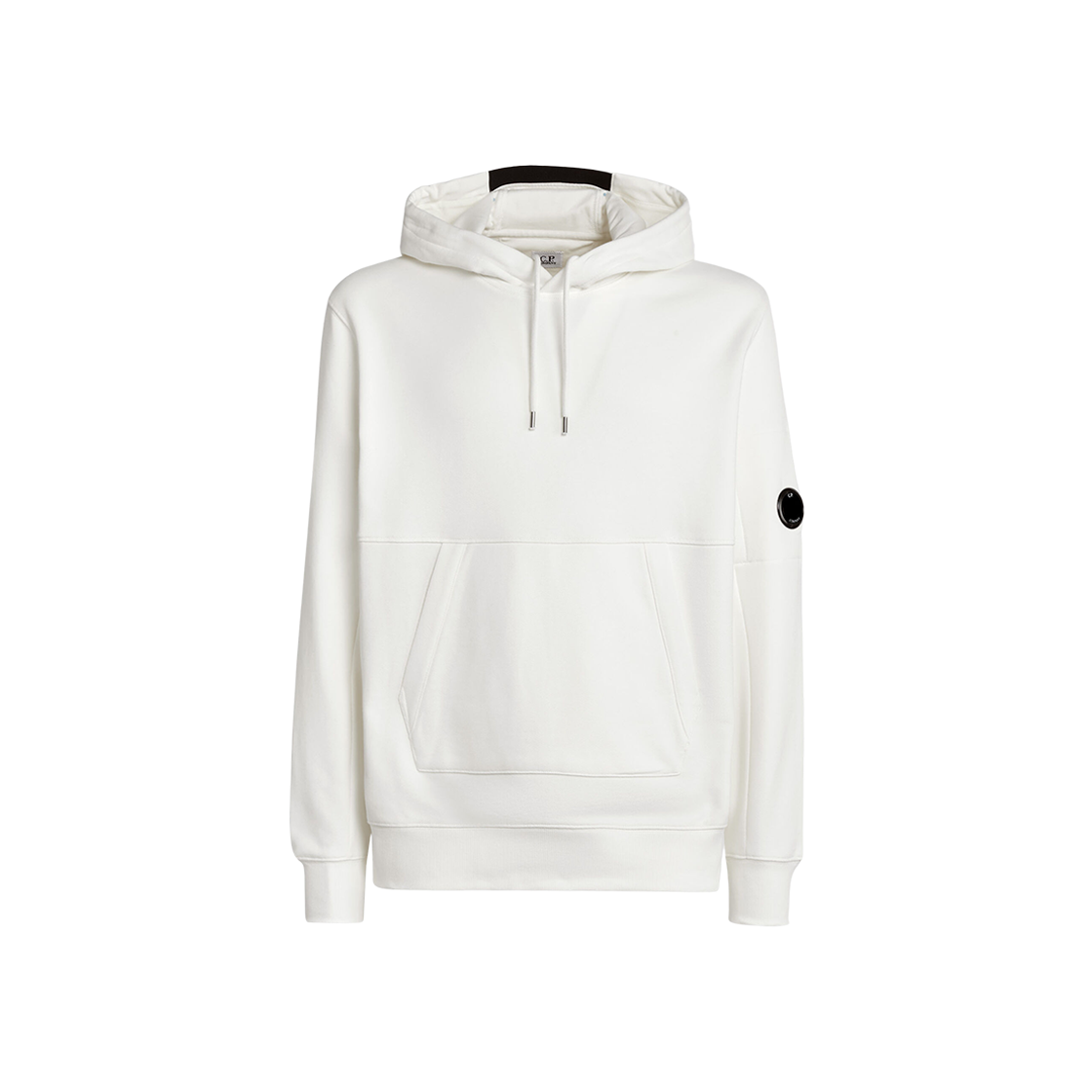 C.P. 컴퍼니 다이애그널 레이즈드 플리스 후드 거즈 화이트 - 23FW | C.P. Company | KREAM