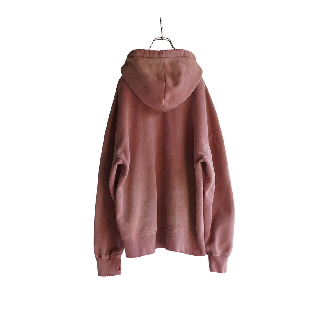 안셀름 다이드 데미지 후드 다크 핑크 | Ancellm | KREAM